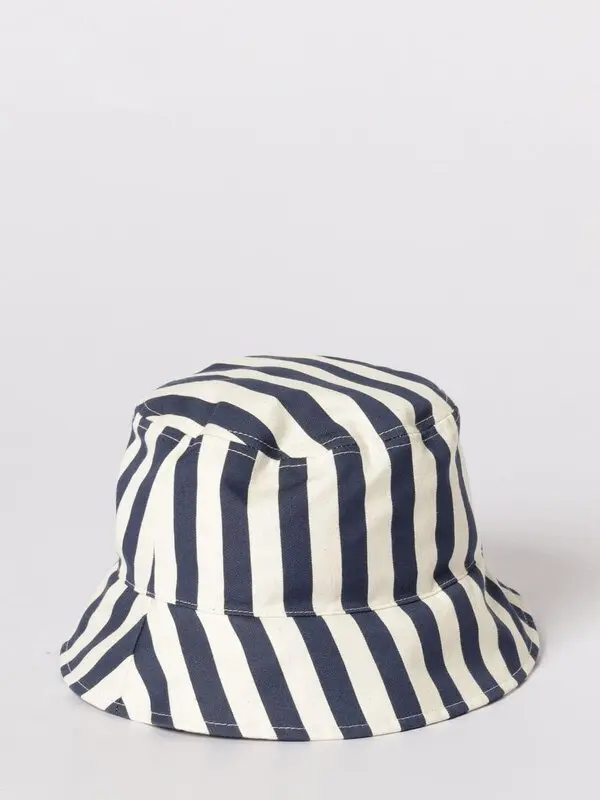 Max Mara Striped Cotton Blend Bucket Hat
