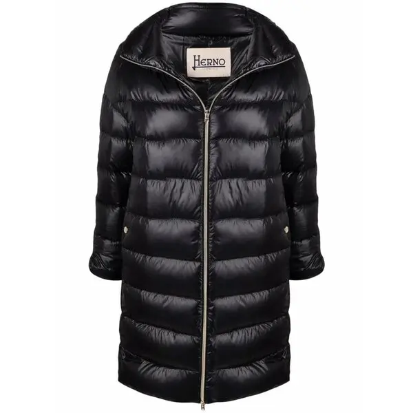 Herno Coats Single Breasted Coats - Black