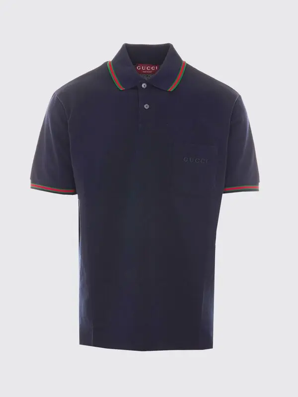 Gucci Web Cotton Polo Shirt