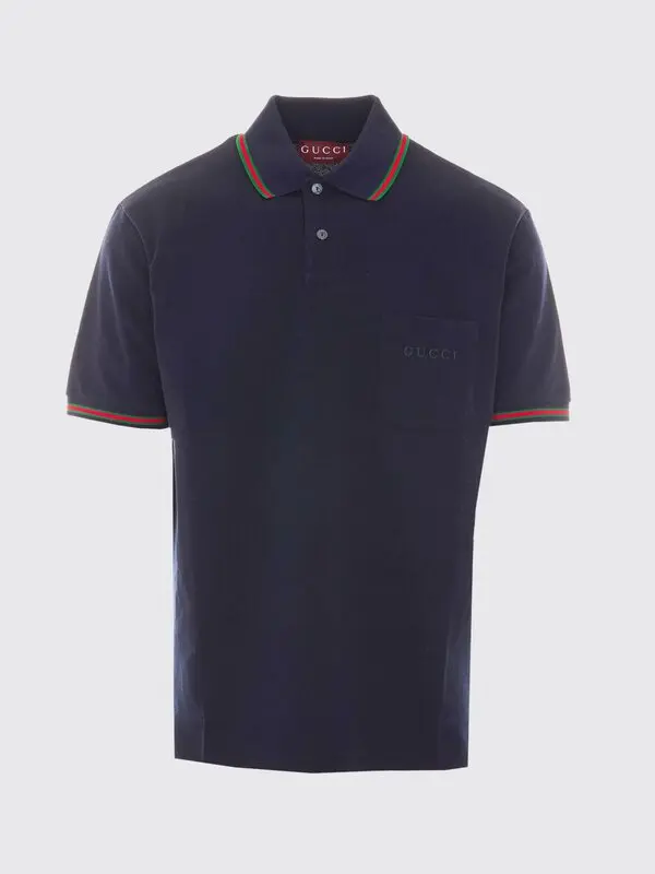 Gucci Web Cotton Polo Shirt
