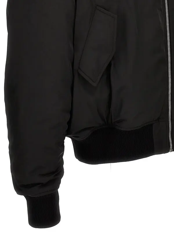 1989 STUDIO Nylon Bomber Jacket - Black