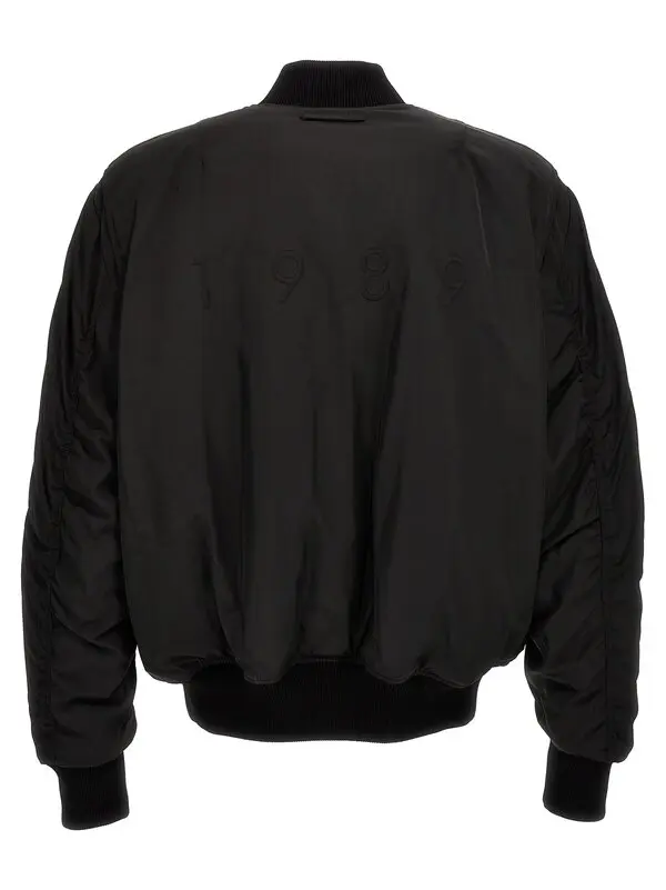 1989 STUDIO Nylon Bomber Jacket - Black