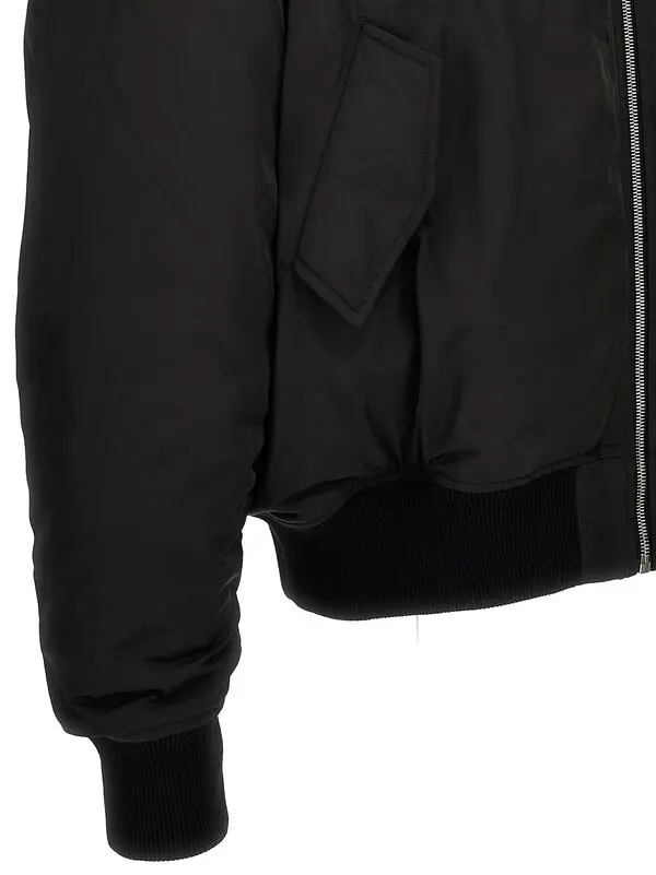 1989 STUDIO Nylon Bomber Jacket - Black