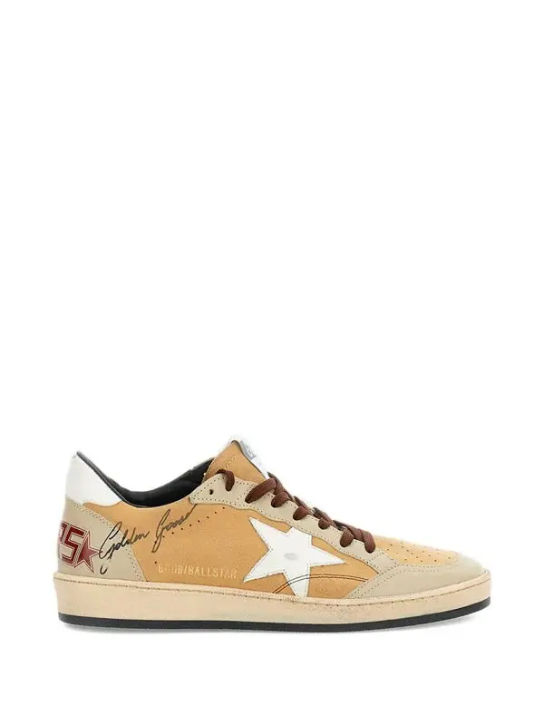 GOLDEN GOOSE Ball Star Nabuk Leather Sneakers With White Leather Star And Heel Tab