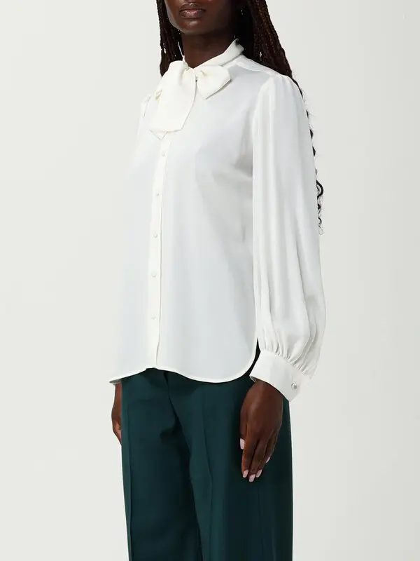Max Mara Silk Pussy Bow Blouse - Cream