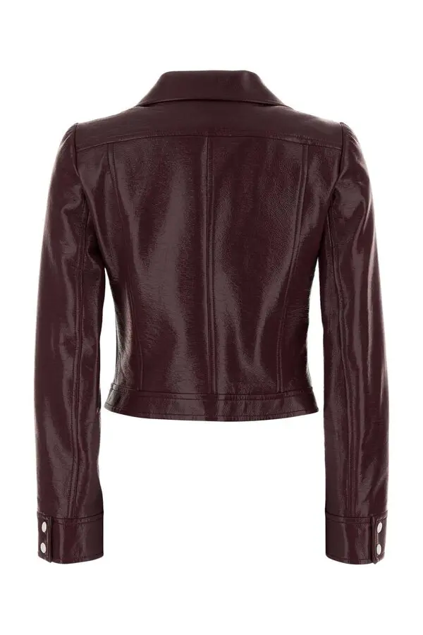 COURREGES Aubergine Vinyl Blazer
