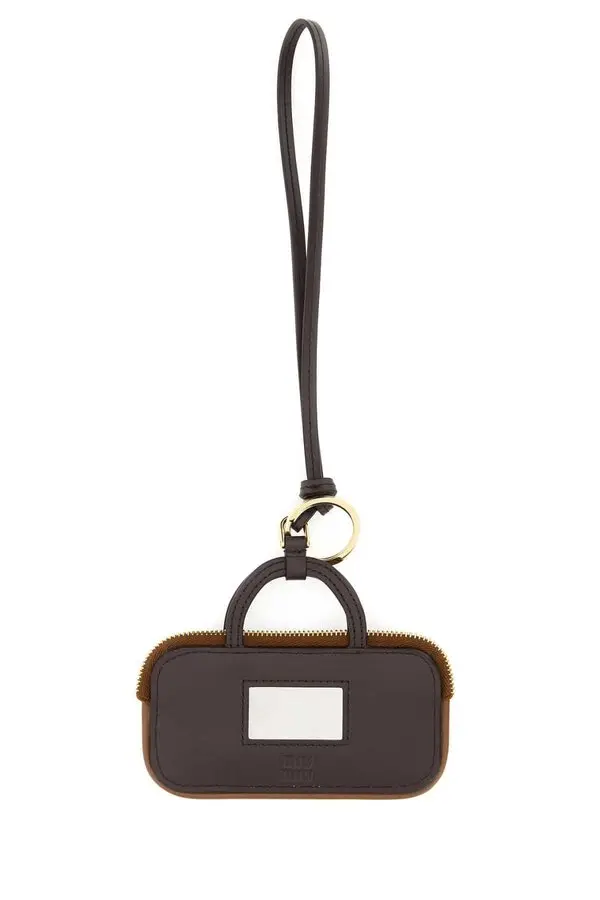 Miu Miu Caramel Leather Keyring
