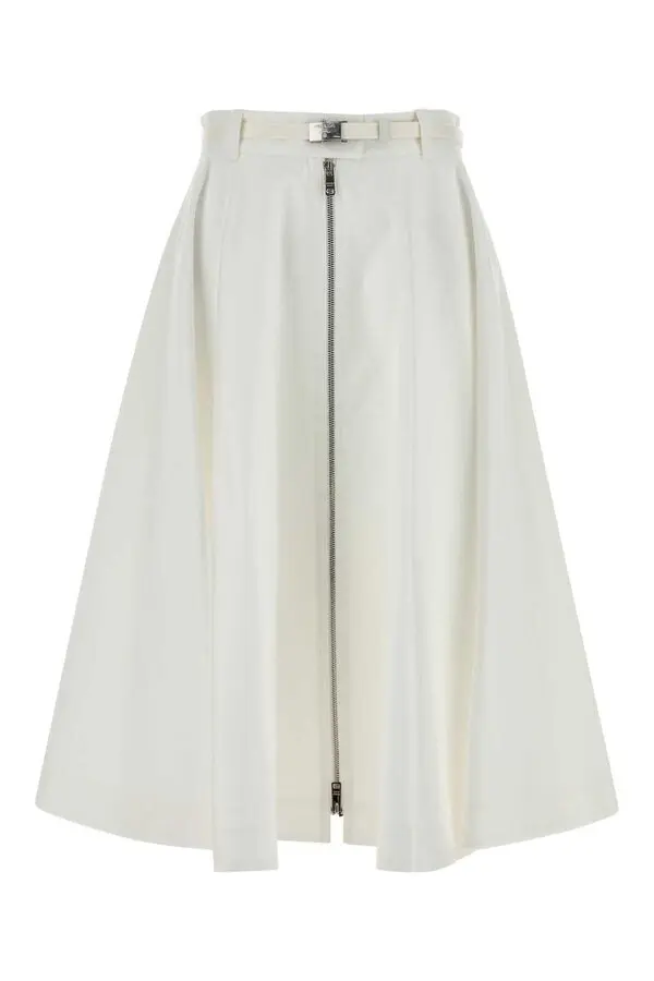 Prada Twill Skirt - White