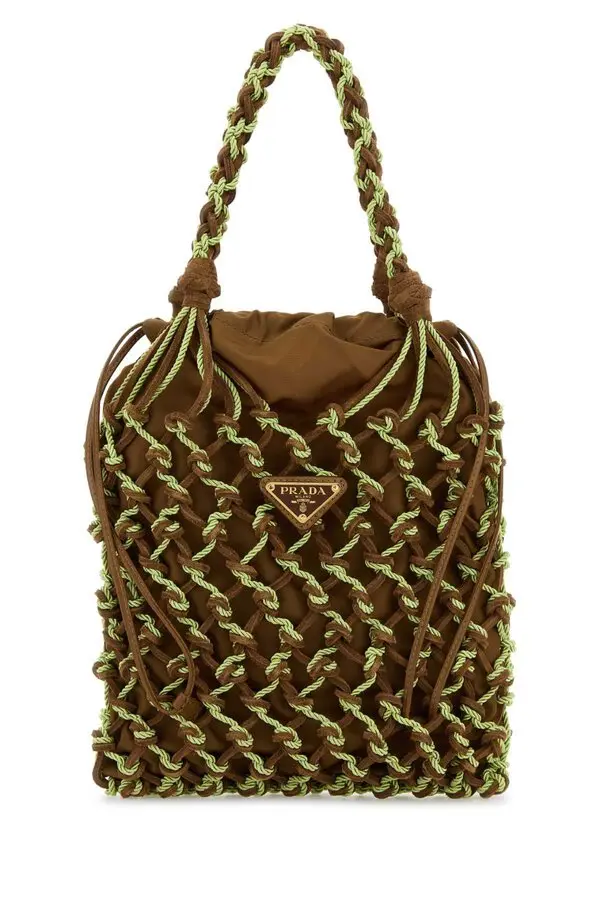 Prada Two-tone Mesh Handbag