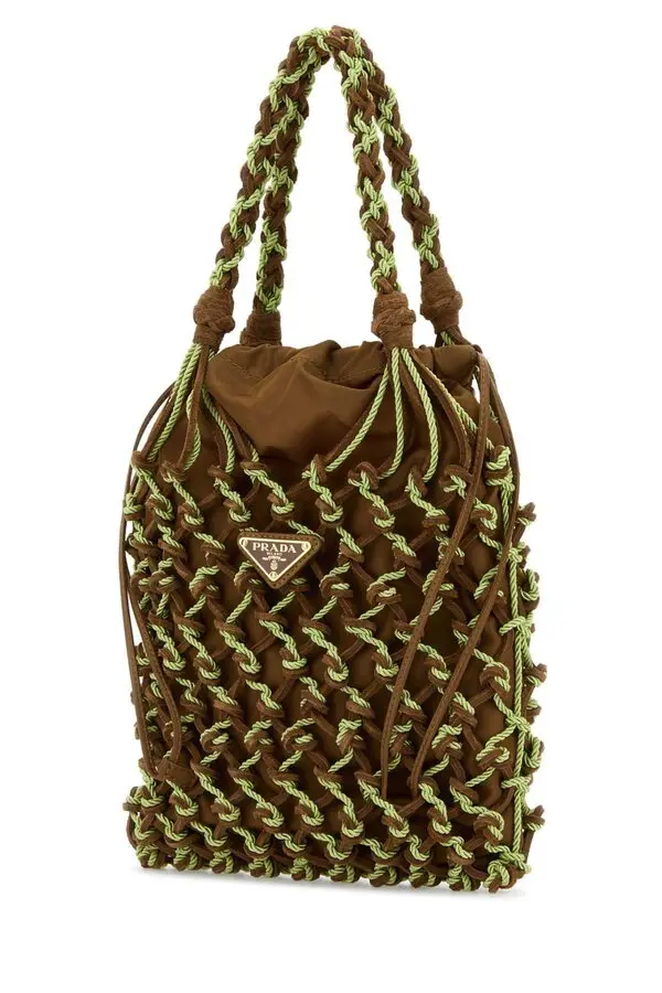 Prada Two-tone Mesh Handbag