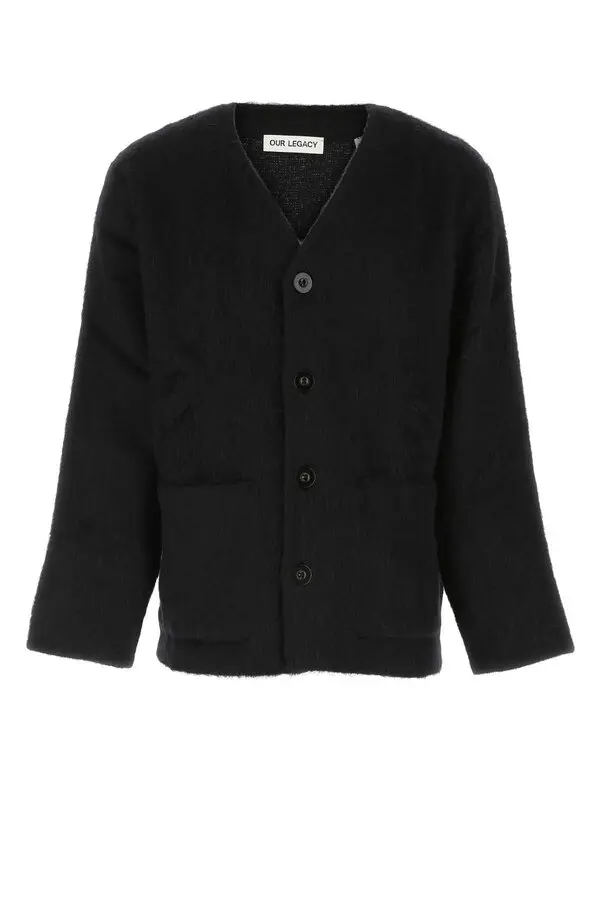 Our Legacy Wool Blend Cardigan - Black