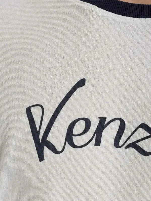 Kenzo College-style Cotton T-shirt - White