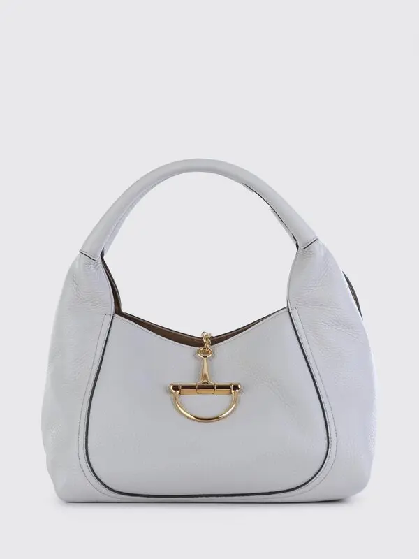 Gucci Softbit Grained Leather Bag - White