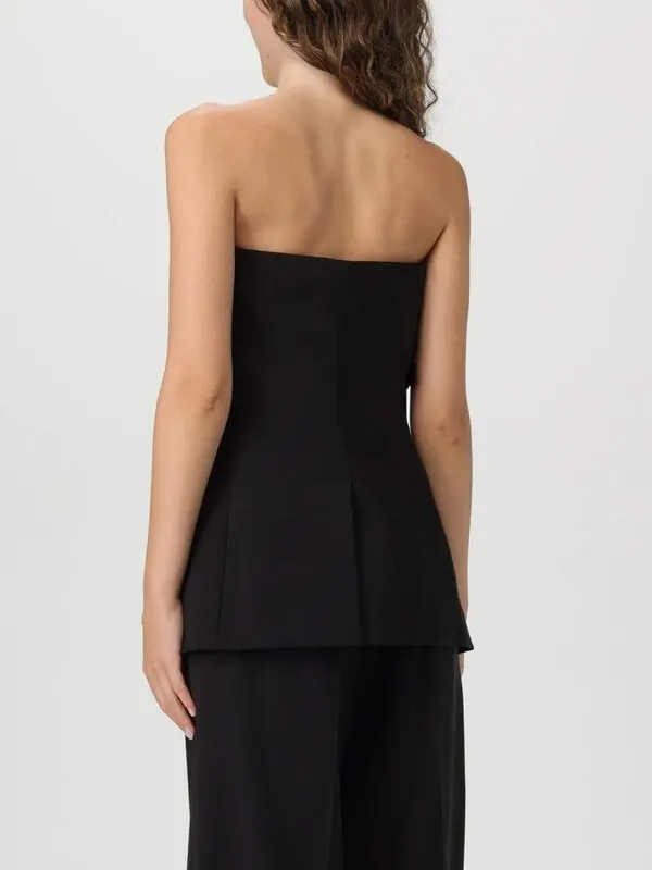 Max Mara Strapless Tie Detailed Top