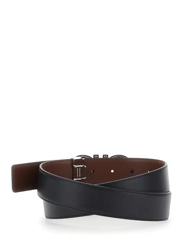 FERRAGAMO Reversible Leather Belt - Multicolor