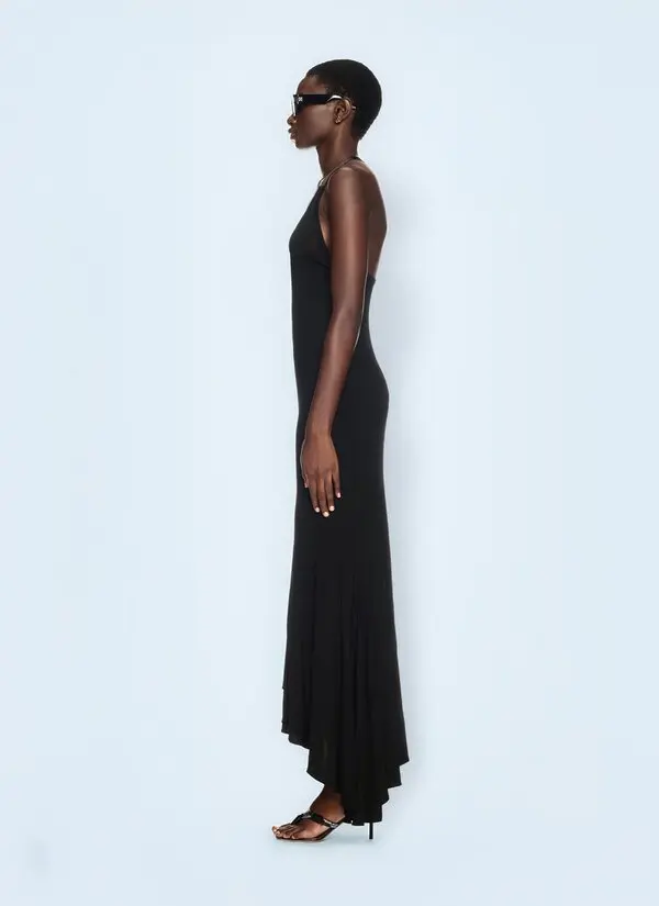 Off-White Ribbed Dress