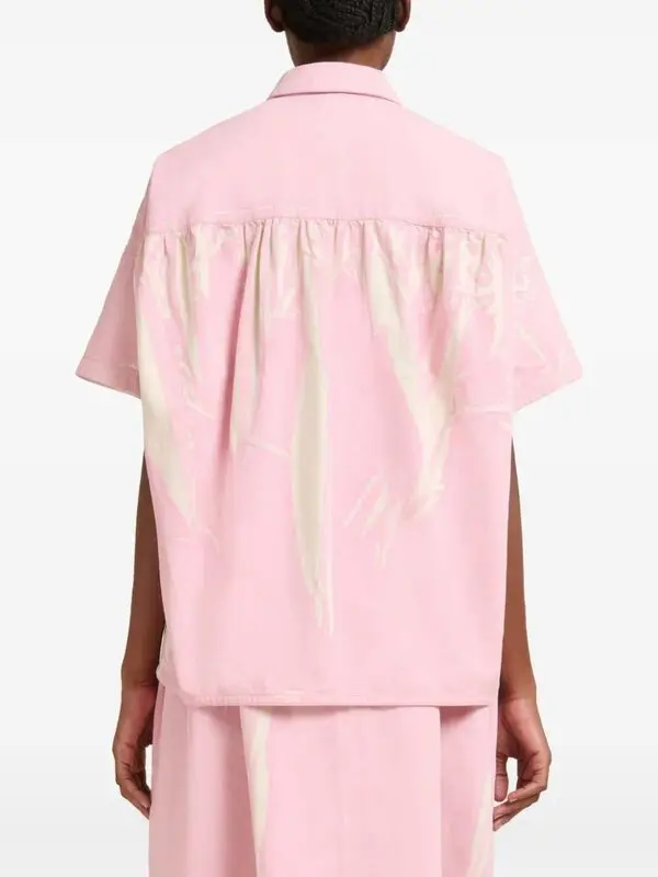 Marni Short-sleeved Denim Shirt - Multicolor