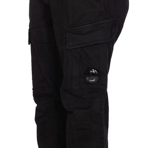 C.P. COMPANY Cotton Blend Trousers - Black
