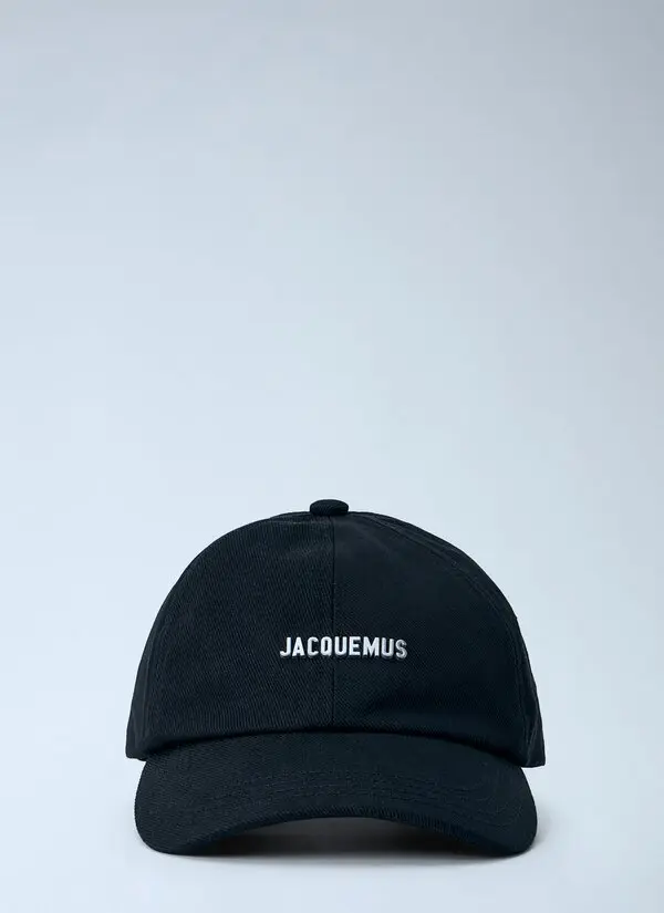Jacquemus Logo Motif Baseball Cap - Black