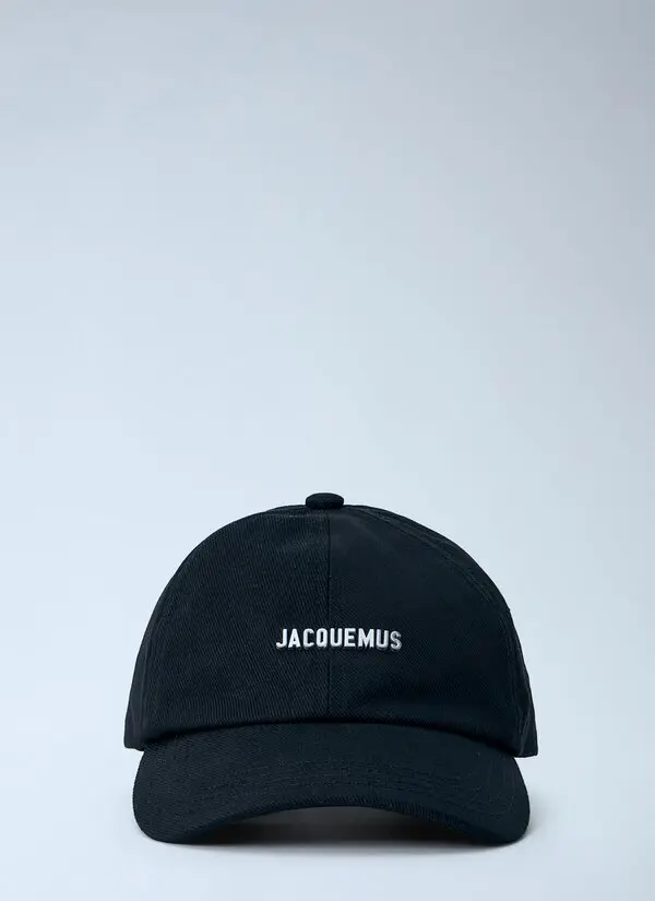 Jacquemus Logo Motif Baseball Cap - Black