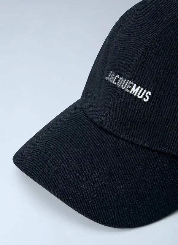 Jacquemus Logo Motif Baseball Cap - Black