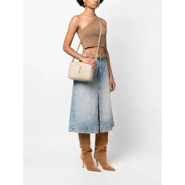 Saint Laurent Neutrals Satchels & Cross Body Bags - Cream