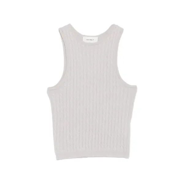 LISA YANG Grey Tops Vests & Tank Tops - Gray