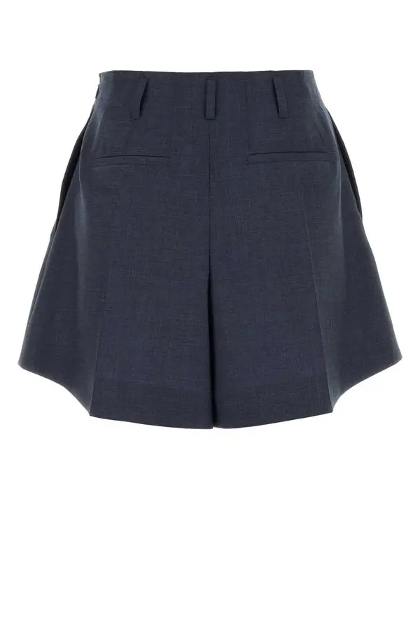 Givenchy Navy Wool Shorts