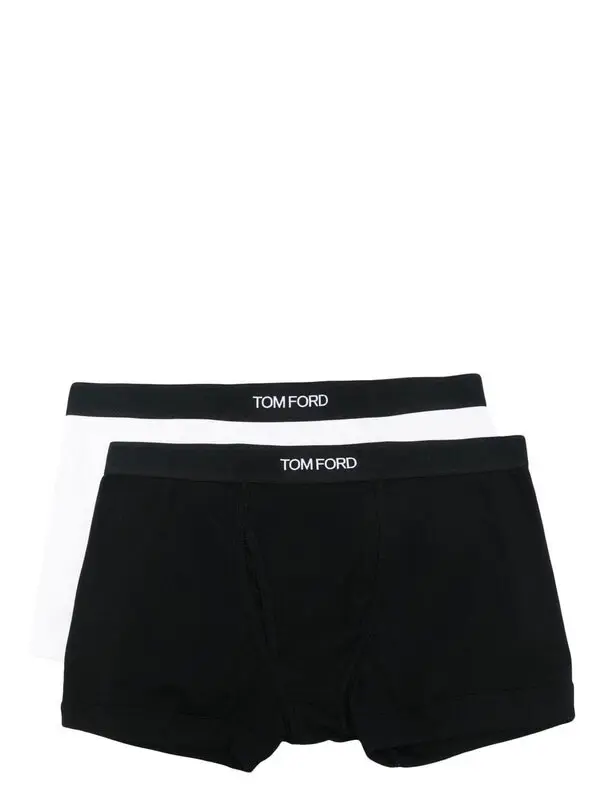 TOM FORD Set Of 2 Logo-waistband Cotton Boxer Briefs - Multicolor