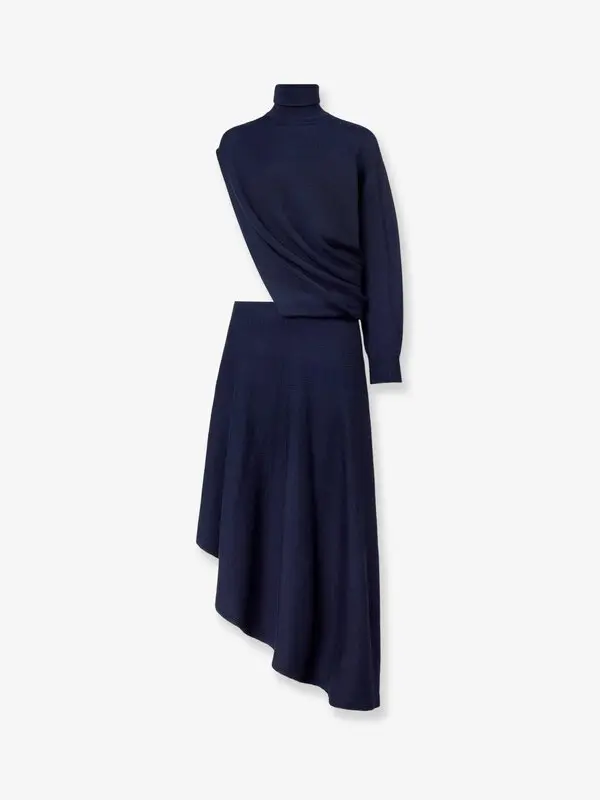 Alaïa Cut-out Virgin Wool Dress - Multicolor