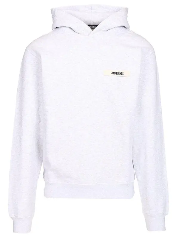 Jacquemus Gros Grain Hoodie - Gray