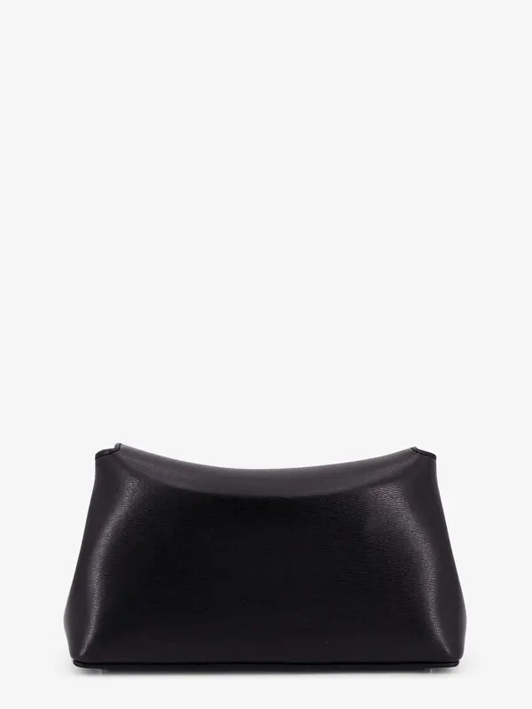TOTEME Mini T-lock Leather Clutch - Black