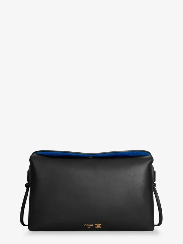 Celine Trio Leather Crossbody Bag - Black
