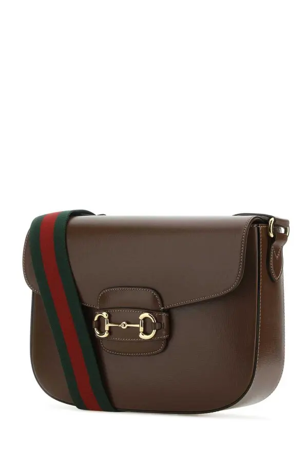Gucci Leather 1955 Horsebit Shoulder Bag