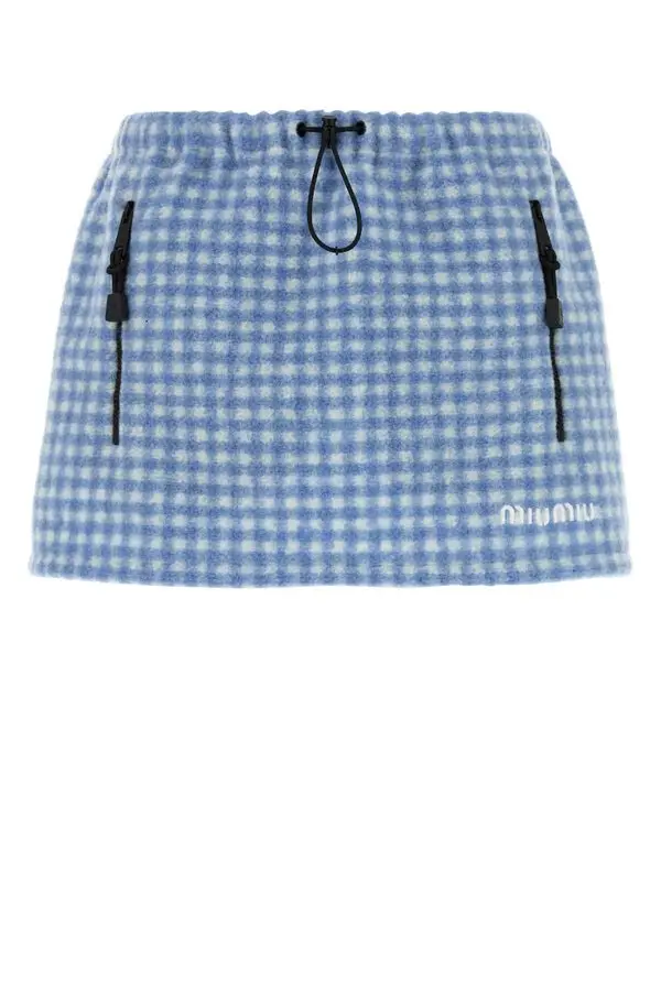 Miu Miu Printed Pile Mini Skirt - Multicolor
