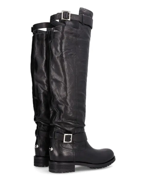 JIMMY CHOO Biker Knee Boot