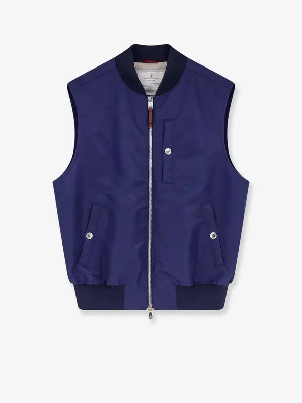 Brunello Cucinelli Water-repellent Nylon Sleeveless Jacket - Multicolor