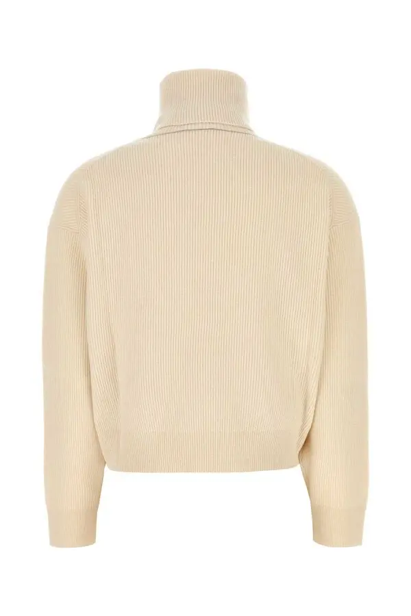 Brunello Cucinelli Sand Wool Blend Sweater
