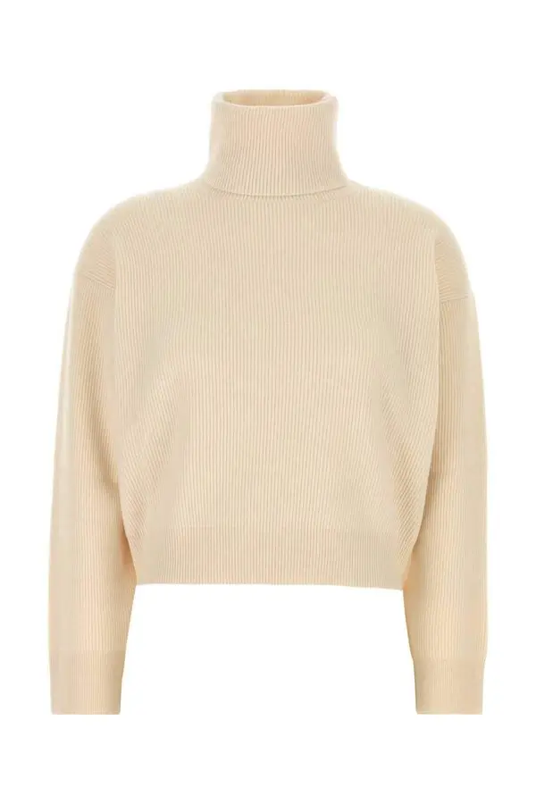 Brunello Cucinelli Sand Wool Blend Sweater - Brown