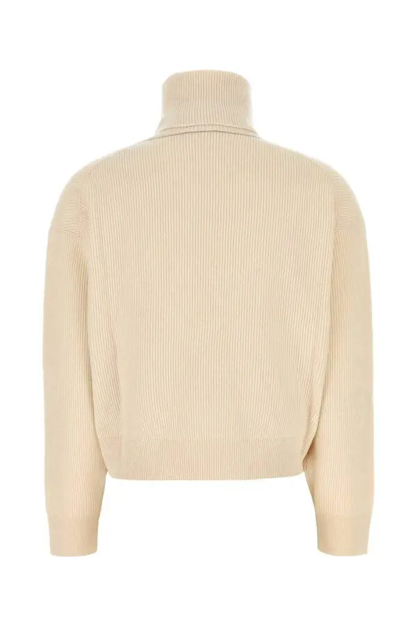Brunello Cucinelli Sand Wool Blend Sweater - Brown
