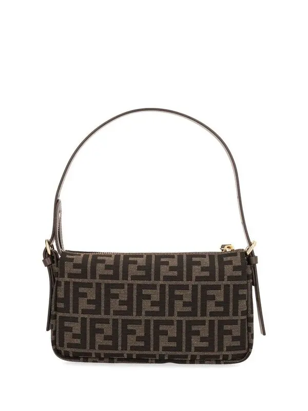 Fendi Ff Zucca Jacquard Shoulder Bag - Brown