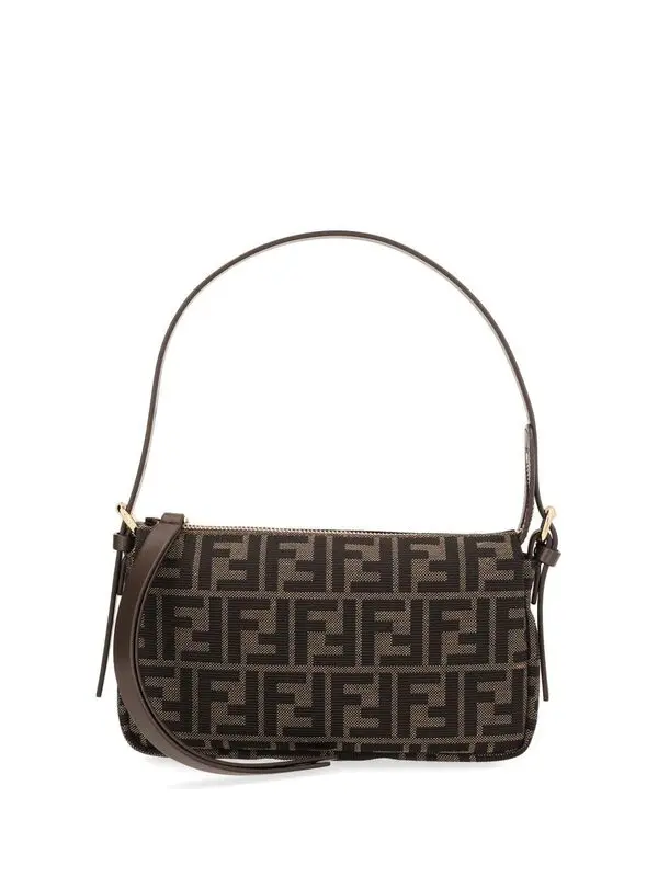 Fendi Ff Zucca Jacquard Shoulder Bag - Brown
