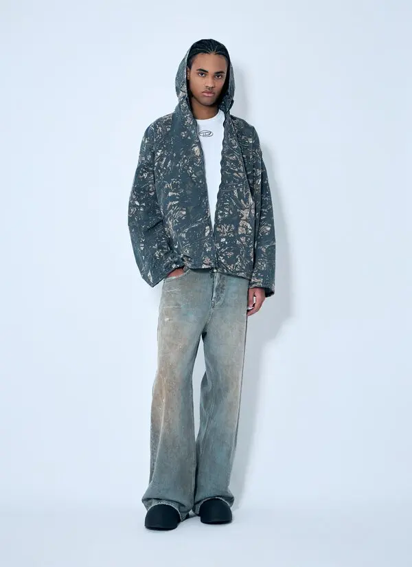 DIESEL® J-lint Hooded Jacket - Gray