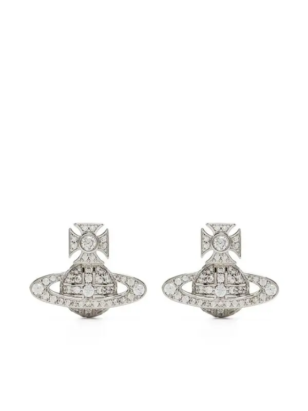 VIVIENNE WESTWOOD Carmela Bas Relief Earrings - Silver