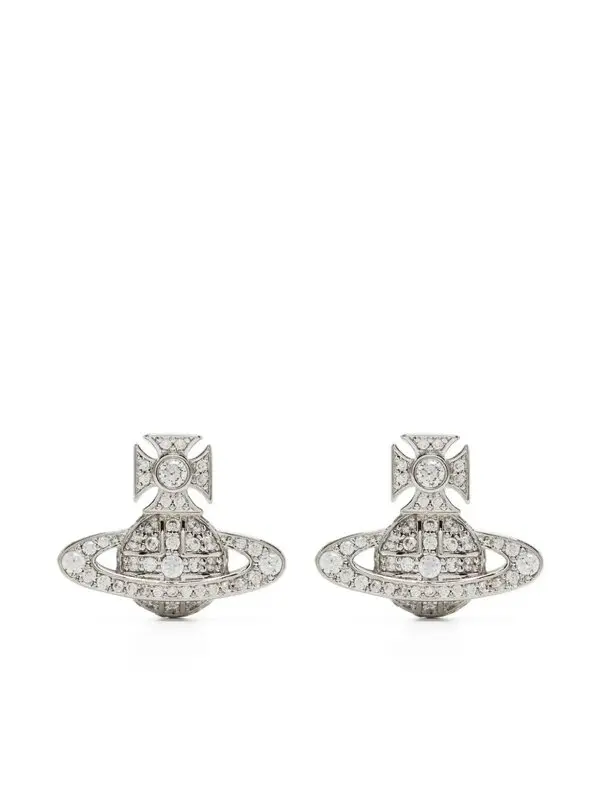 VIVIENNE WESTWOOD Carmela Bas Relief Earrings - Silver