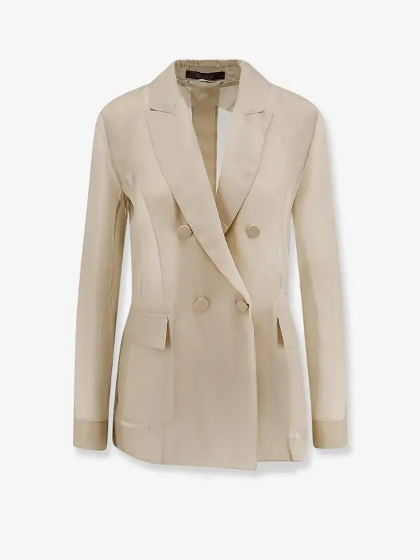 Max Mara Mxeslogan Silk Blazer - Multicolor