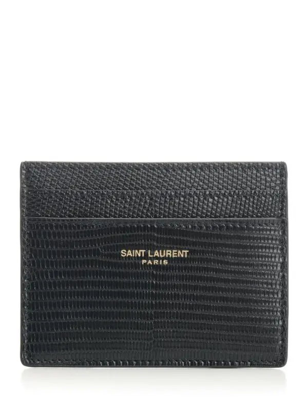 Saint Laurent Signature Card Holder - Black