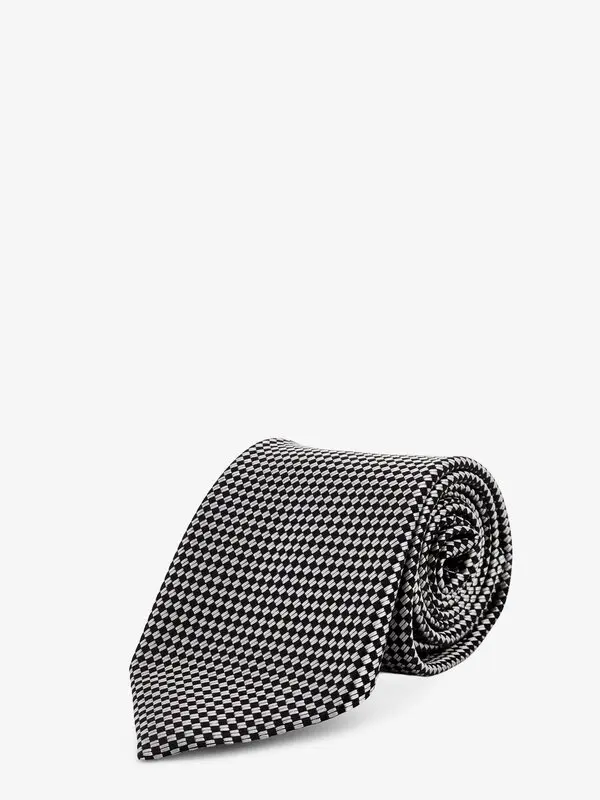 TOM FORD Silk Tie - Silver