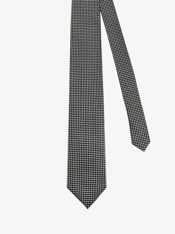 TOM FORD Silk Tie - Silver