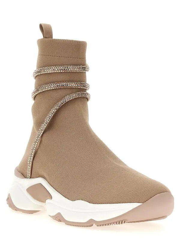 Rene Caovilla Cleo Running Sneakers - Cream